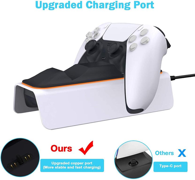 DOBE PS5 DualSense Charger Upgraded Fast Charging Dock TP5-0521, Video ...