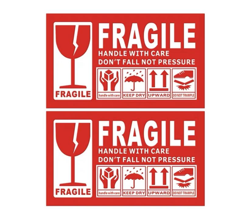 Fragile Sticker x100pcs, Hobbies & Toys, Stationery & Craft, Craft ...