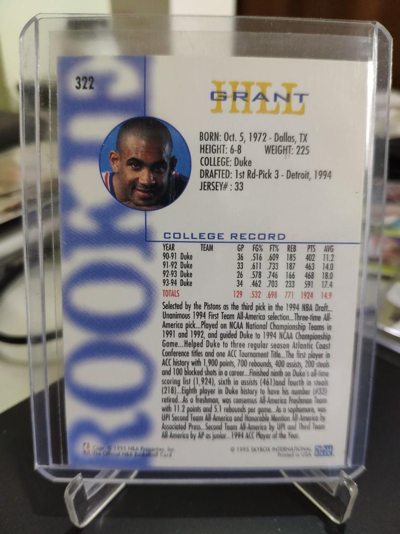 Grant Hill Rookie Card Hoops NBA Cards for Sale, Hobbies & Toys, Toys ...