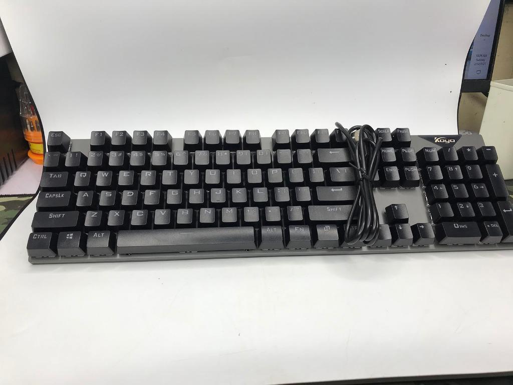 KOYO MECHANICAL KEYBOARD KY-610, GAMING KEYBOARD RGB, USB WIRED, Computers & Tech, Parts ...