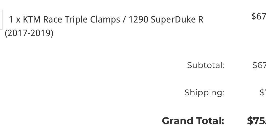 Ktm 1290 triple tree clamp (Rottweiler performance), Motorcycles ...