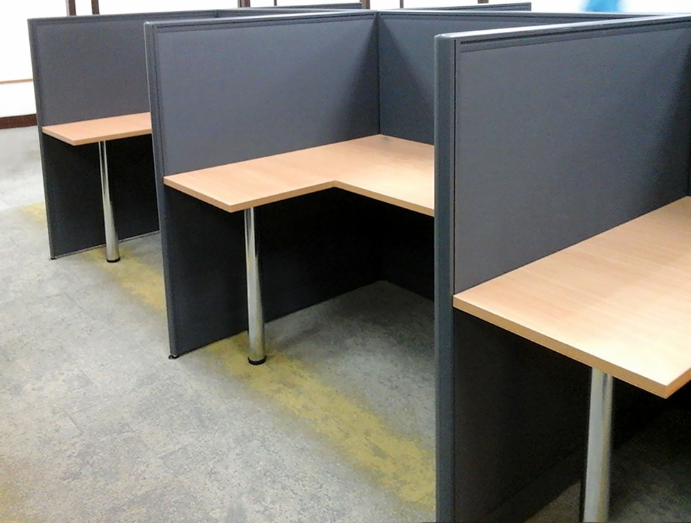 L-SHAPE CUBICLE CANDISE TYPE OFFICE PARTITION, Furniture & Home Living ...