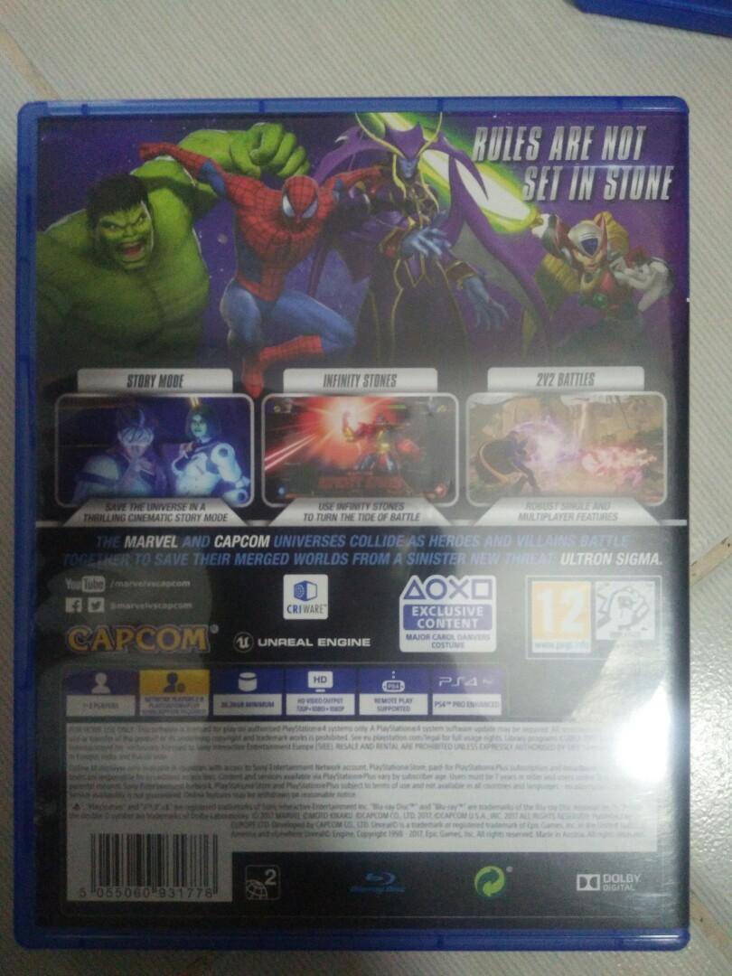 Marvel vs capcom, Video Gaming, Video Games, PlayStation on Carousell