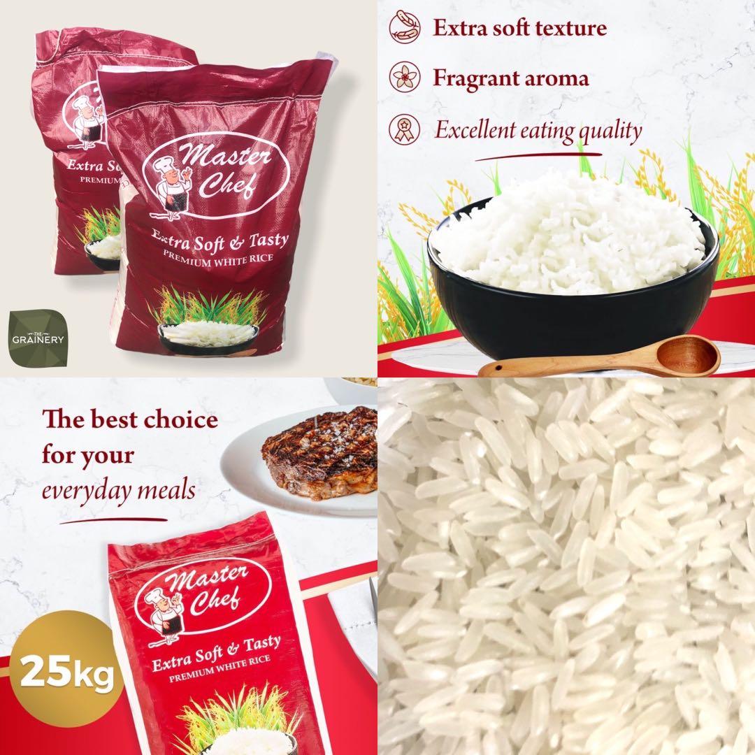 Master Chef Aroma Jasmine 25KG Rice, Food & Drinks, Packaged & Instant Food on Carousell