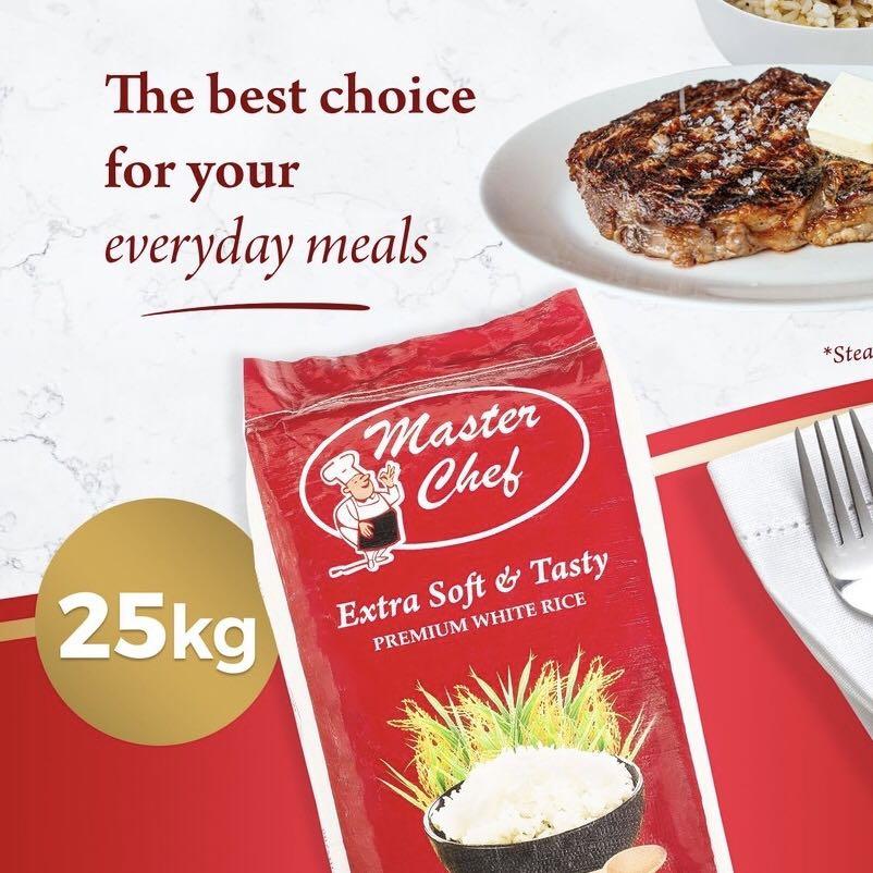 Master Chef Aroma Jasmine 25KG Rice, Food & Drinks, Packaged & Instant ...