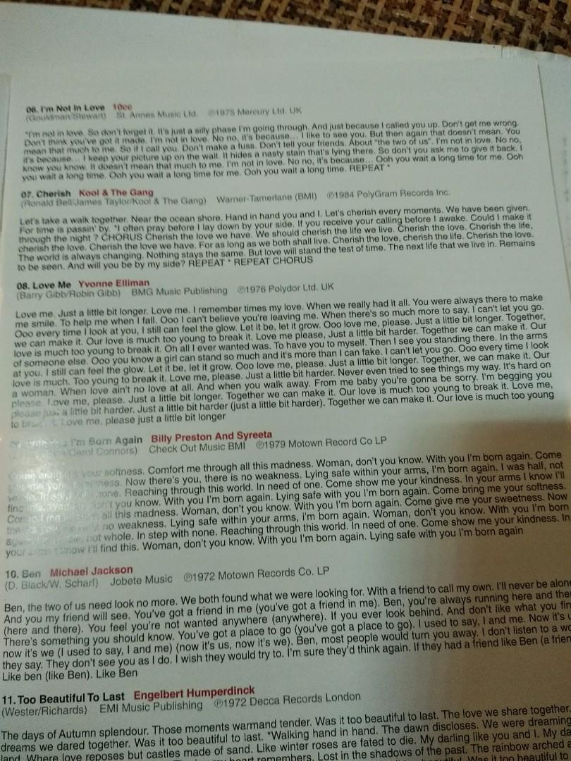 Oldies 101 your Favorite,最愛經典6CD,英文歌, 興趣及遊戲, 音樂、樂器 & 配件, 音樂與媒體 - CD 及 DVD - Carousell