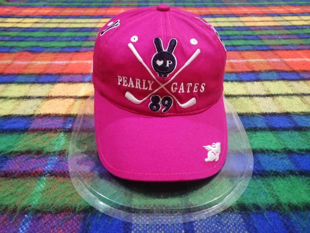 Pearly Gates Golf Pink Adjustable Velcro Cap, Women's Fashion, Watches ...