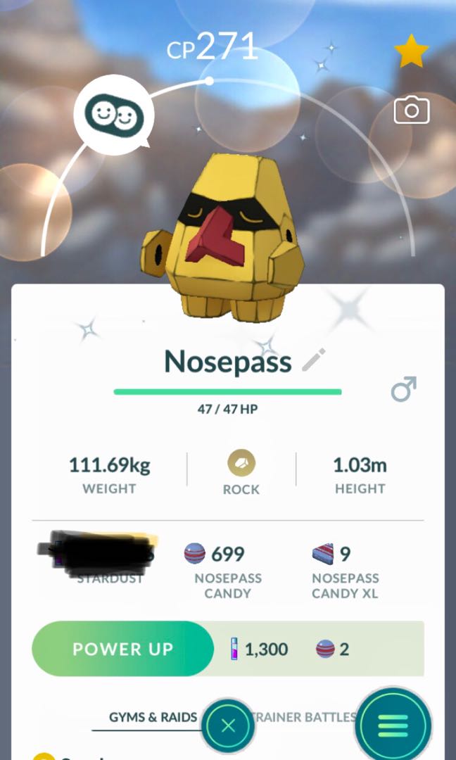 Pokemon Go: Shiny Nosepass, Toys & Games, Video Gaming, In-Game ...