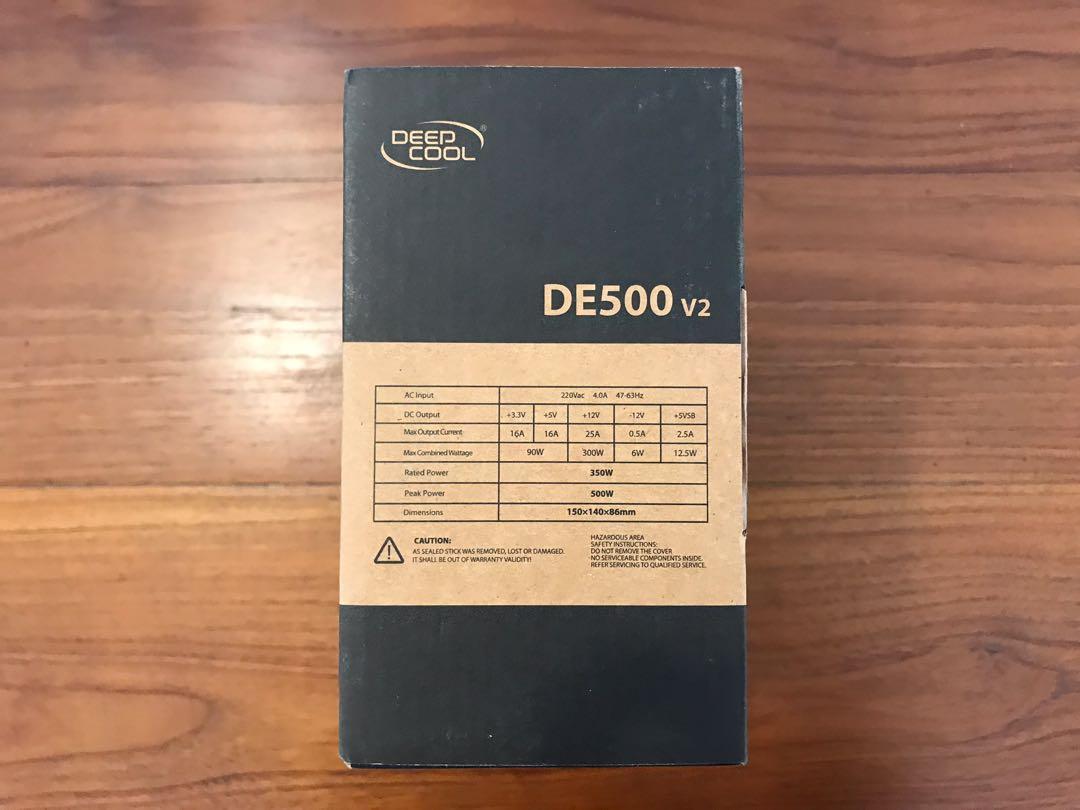Deepcool DE500 v2 Power Supply, Computers & Tech, Parts & Accessories ...