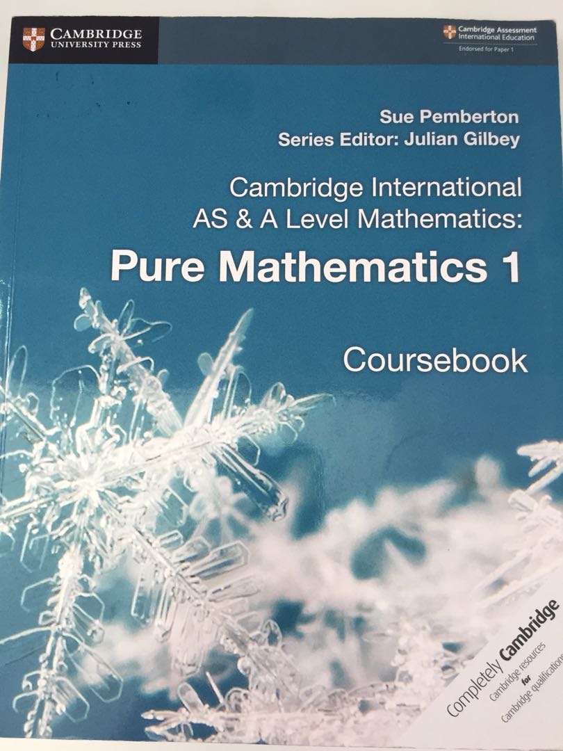 Pure Mathematics 1 Coursebook Cambridge International AS & A Level ...