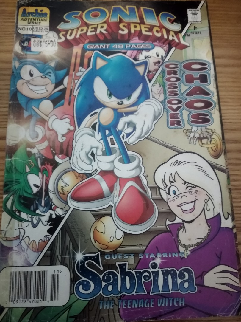 Rare Sonic the Hedgehog Archie comic Sabrina crossover, Hobbies & Toys ...