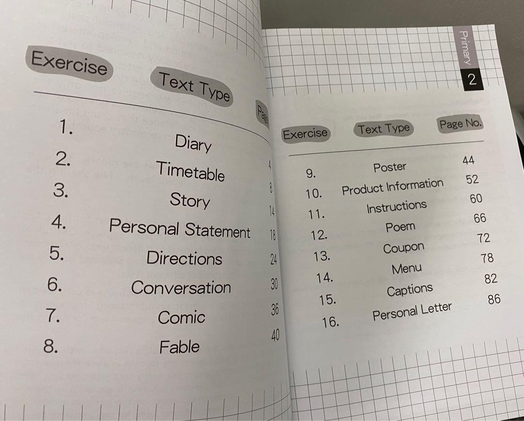 Reading Comprehension P.2, 興趣及遊戲, 書本 & 文具, 書本及雜誌 - 補充練習 - Carousell