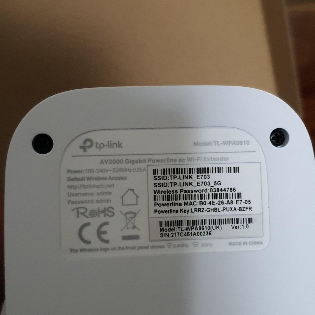 Tp Link Tplink Ac Powerline Wifi Extender Wifi Mesh Compatible With Singtel Starhub M