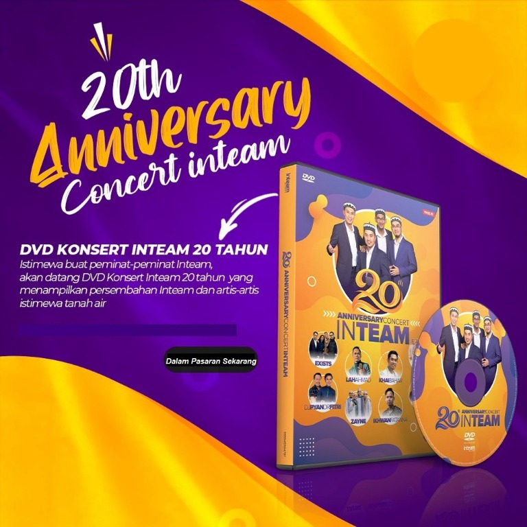 20th Anniversary Concert InTeam DVD Exists Lah Ahmad Khai Bahar Hijjaz ...