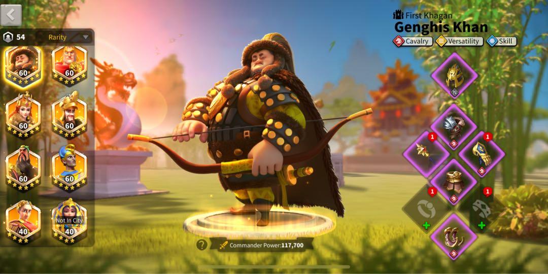 80m Rise of Kingdom ROK VIP 16. 15 Max Legendary Commanders, Video ...