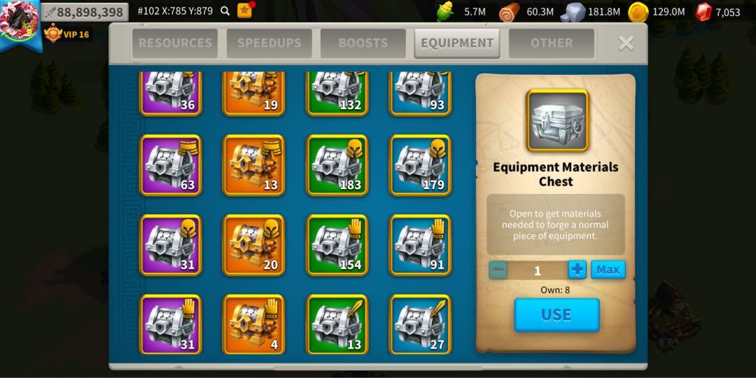 80m Rise of Kingdom ROK VIP 16. 15 Max Legendary Commanders, Video ...