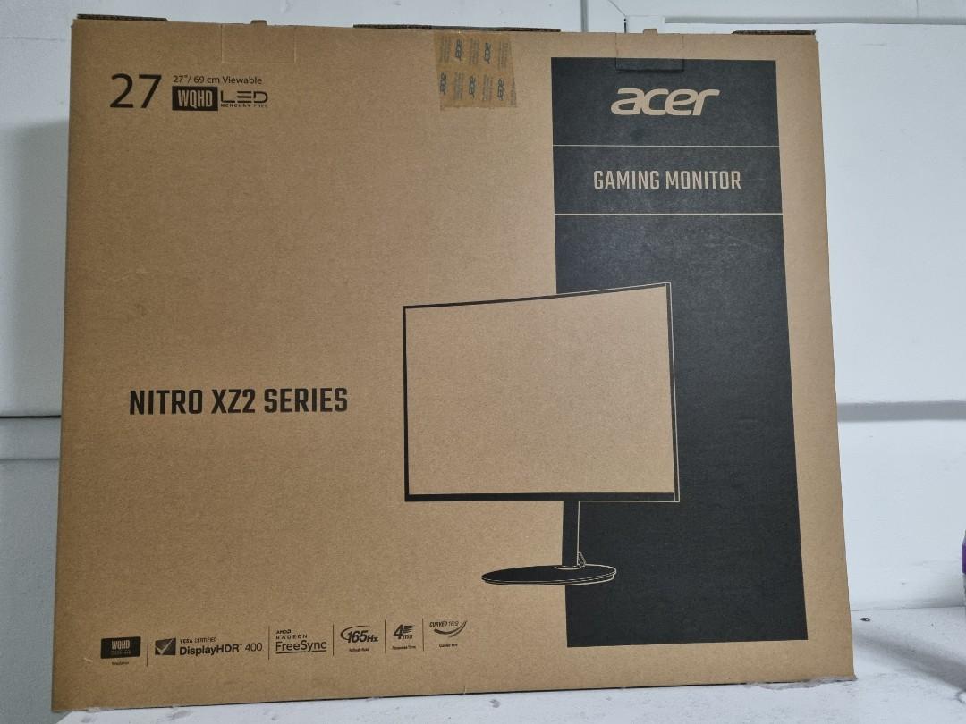 Acer nitro XZ272U P 27 WQHD 1440p 165Hz curved gaming monitor ...