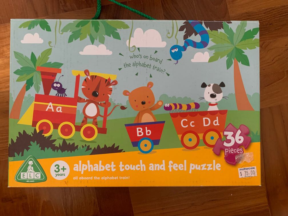 My little zoo puzzle cum book/ Alphabet touch and feel puzzle ELC ...