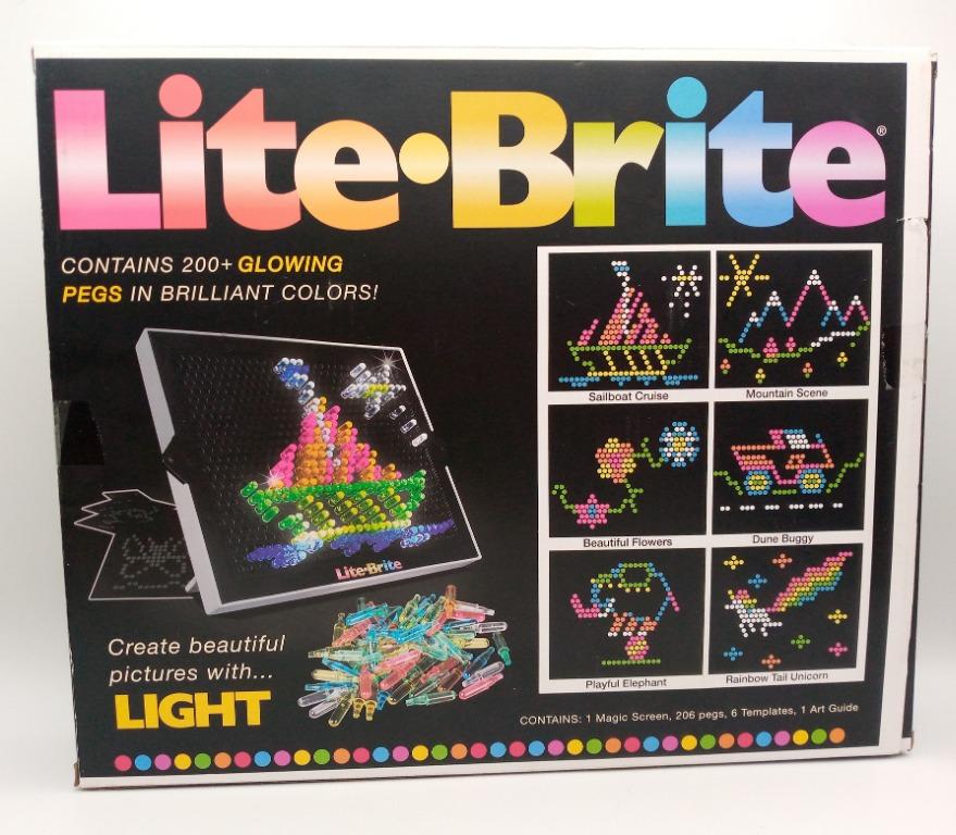 Lite-Brite Ultimate Classic Basic Fun Retro and Vintage Toy Pegs Craft ...