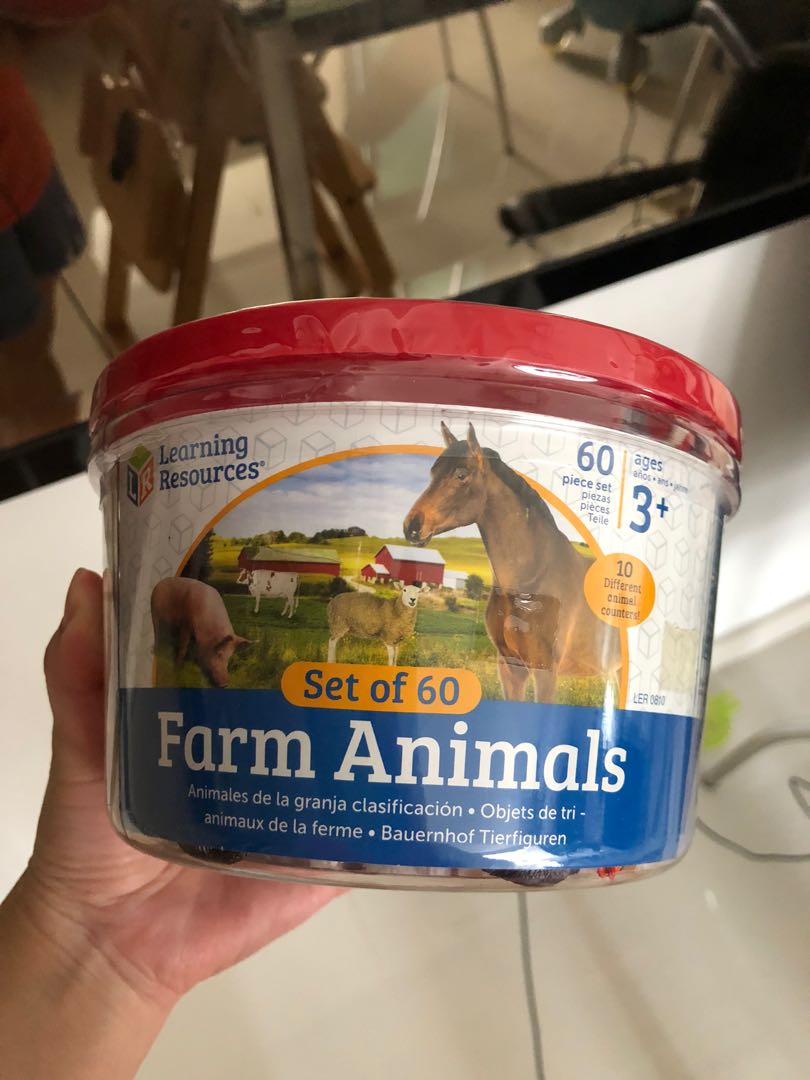 Brand new learning resources farm animals counter - set of 60, Hobbies ...