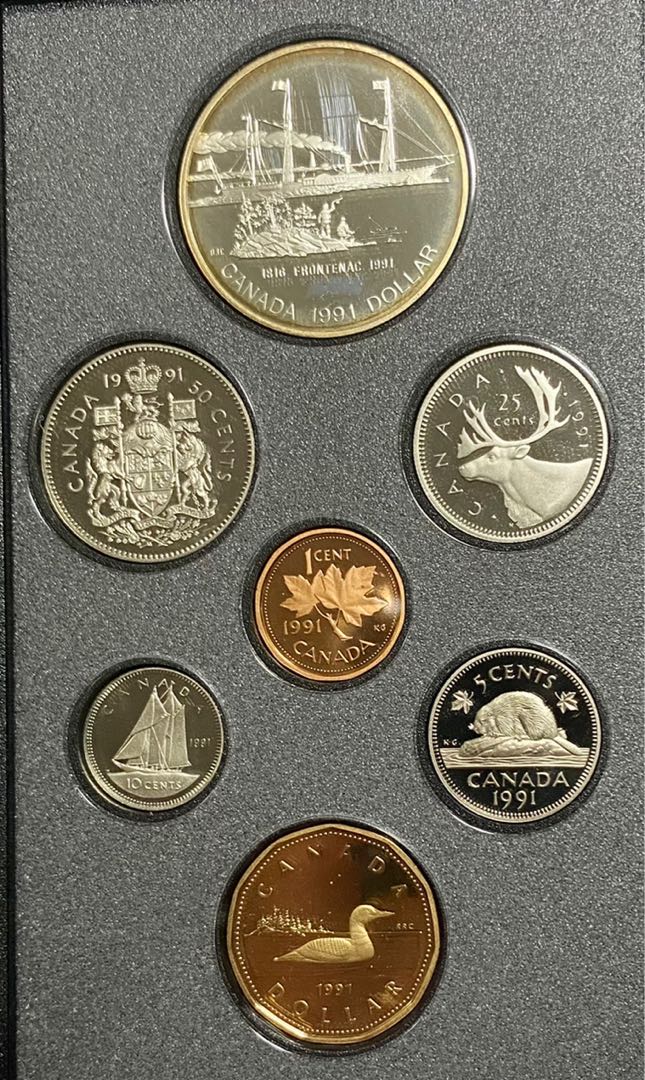 Canada 1991 Proof Coin Set in Folder of issue., Hobbies & Toys ...