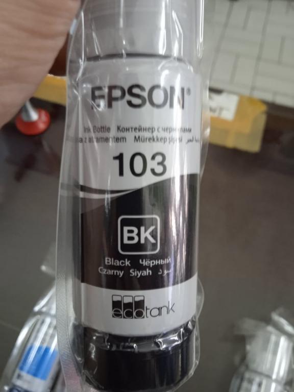 EPSON Original Inks 103 SEALED Bottle CMYK+K SET, Computers & Tech ...