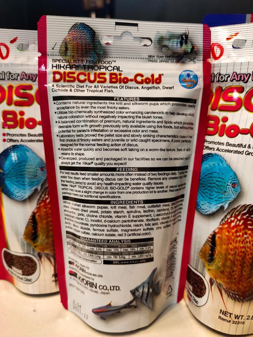 Hikari Discus Bio Gold Sinking Pellets, Pet Supplies, Pet Food on Carousell