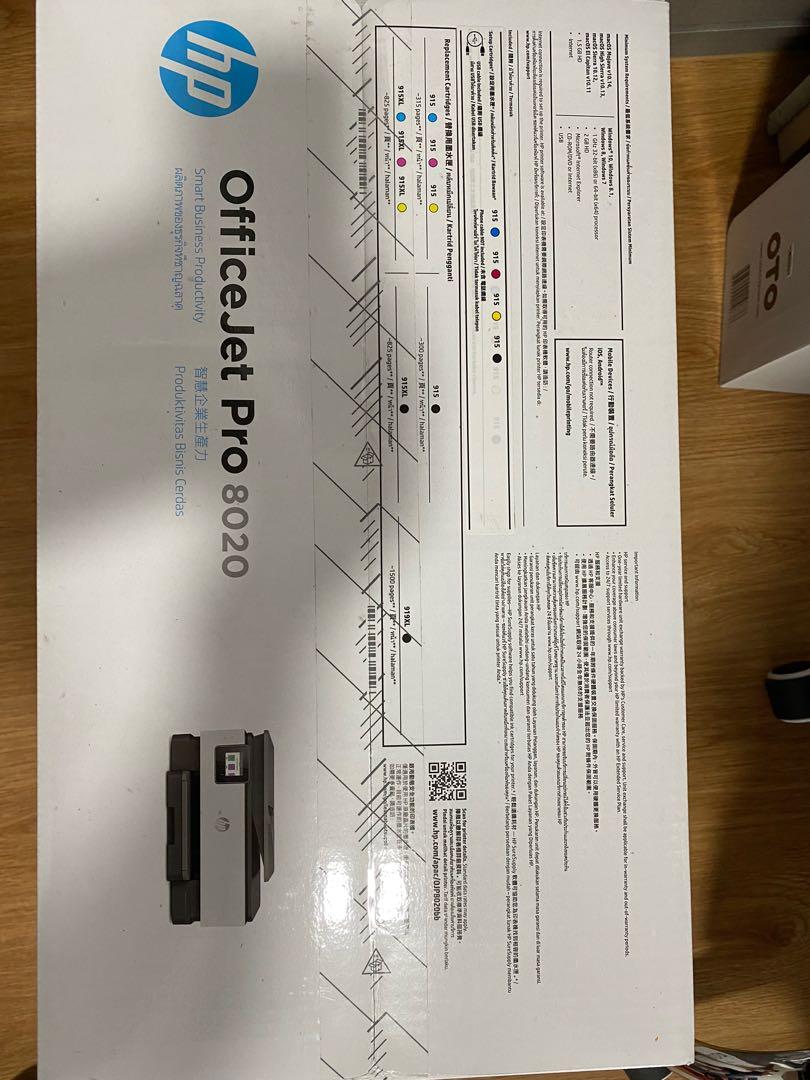 HP Printer OfficeJet Pro 8020, Computers & Tech, Printers, Scanners ...