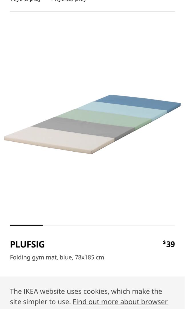 Ikea Gym Mat foldable, Furniture & Home Living, Furniture, Bed Frames ...