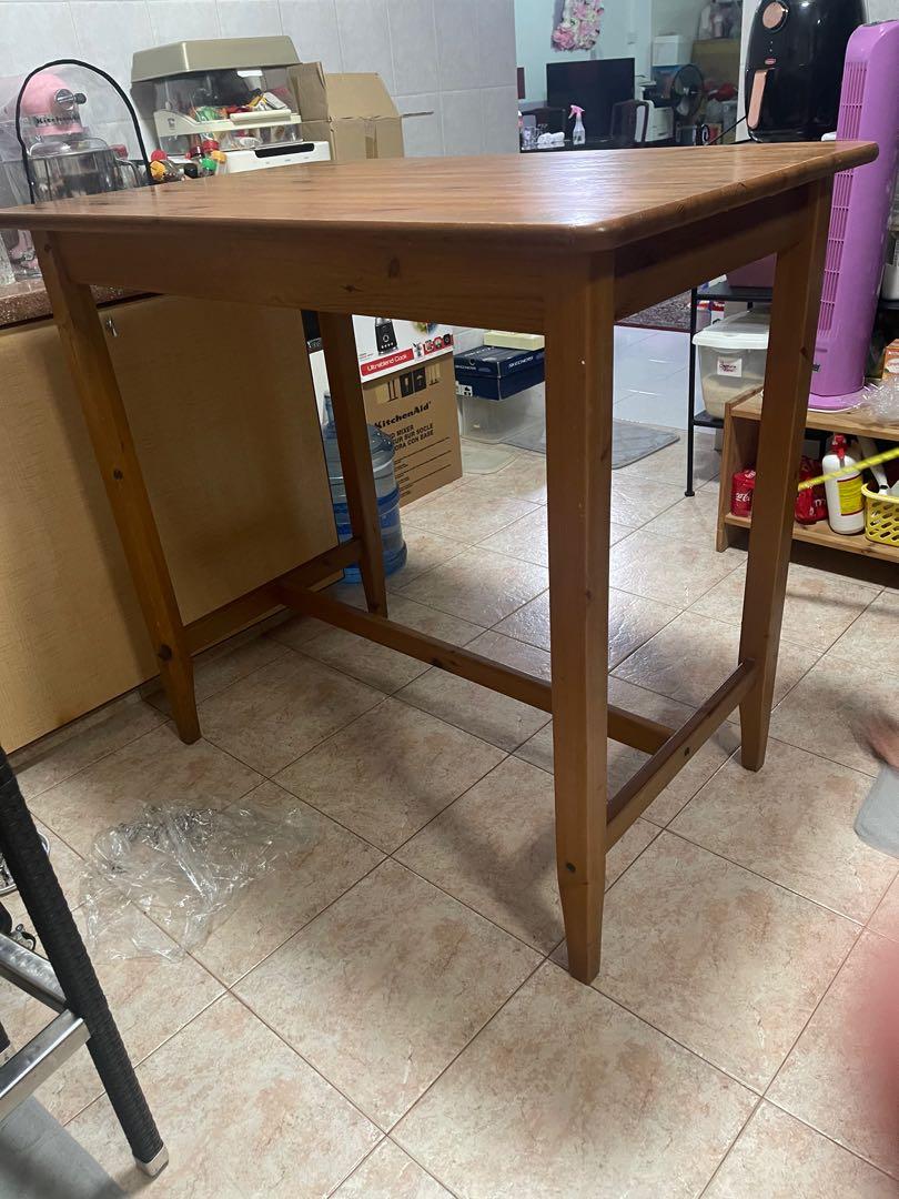 IKEA leksvik bar table, Furniture & Home Living, Furniture, Tables ...