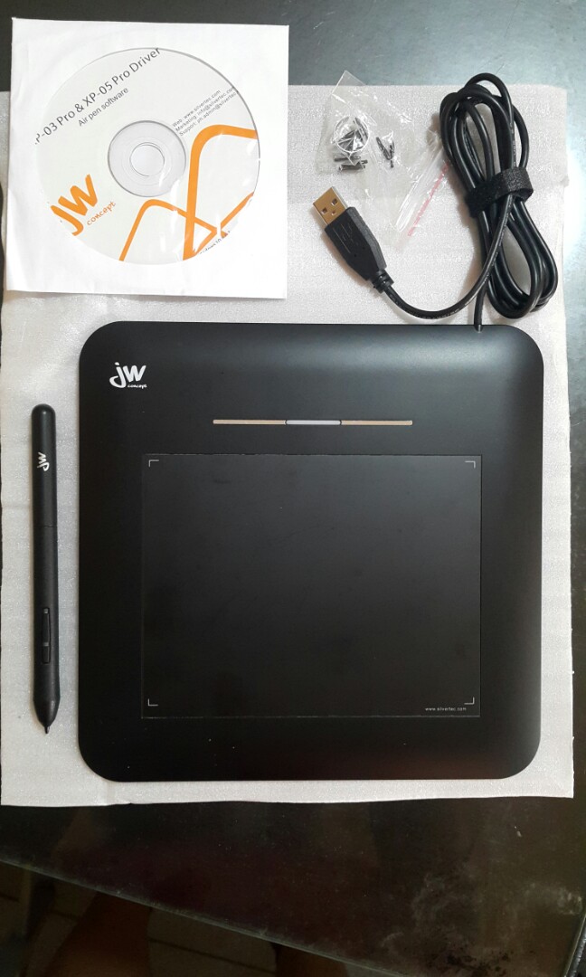 JW Concept XP-05 Pro Graphic Tablet Battery Free Stylus, Computers ...