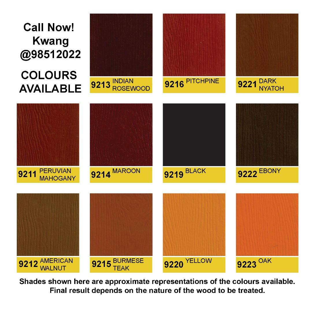 Kimtone Polyurethane PU Stained Varnish Wood 1 Litre 9211 9212 9213 ...