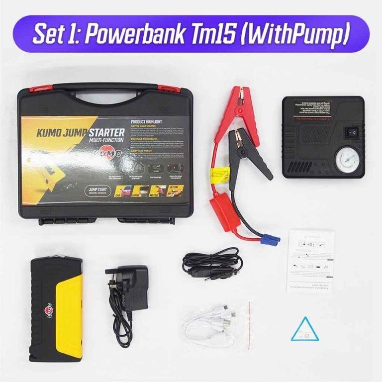 KUMO Power Booster (50800mAh) Car Jump Starter Power Bank & Tire ...