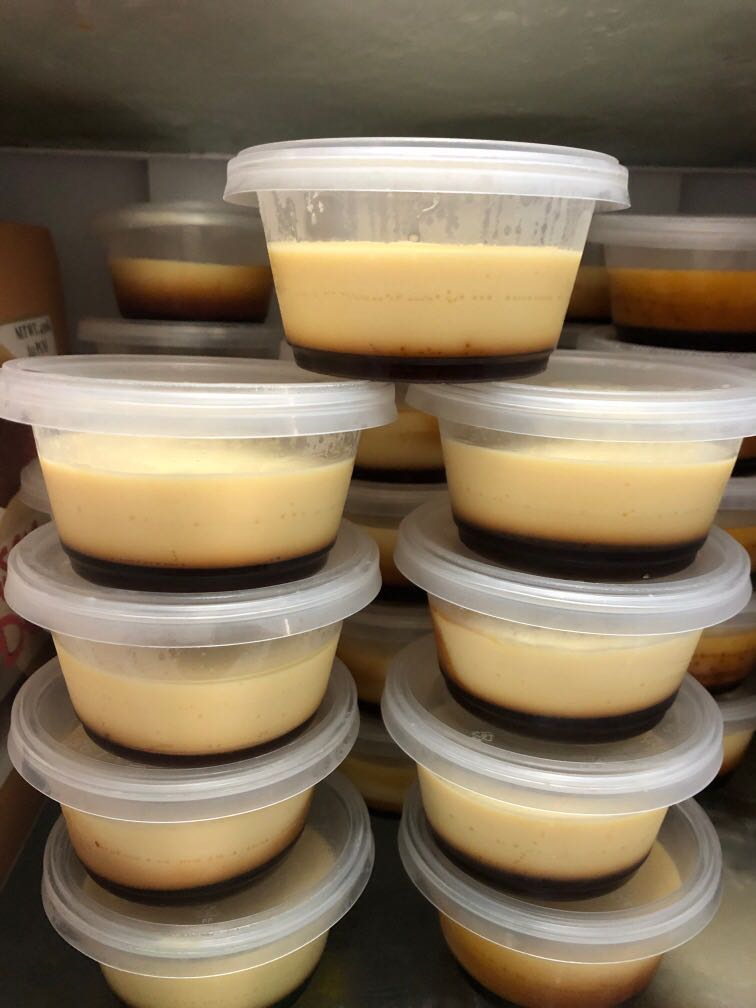 Leche flan in cups, Food & Drinks, Packaged & Instant Food on Carousell