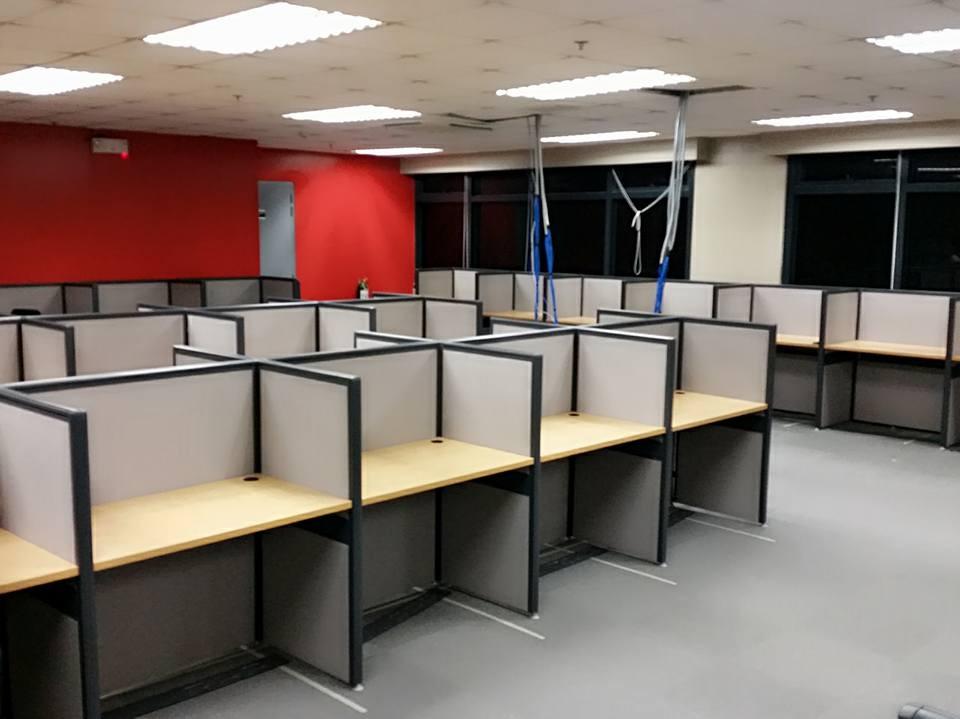 linear office partitions cubicle, Furniture & Home Living, Office ...
