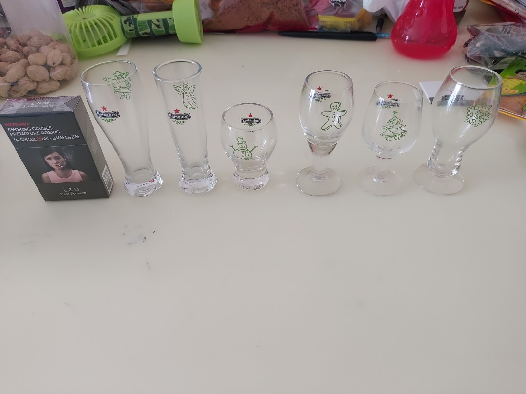Miniature Heineken glass set, Furniture & Home Living, Kitchenware ...