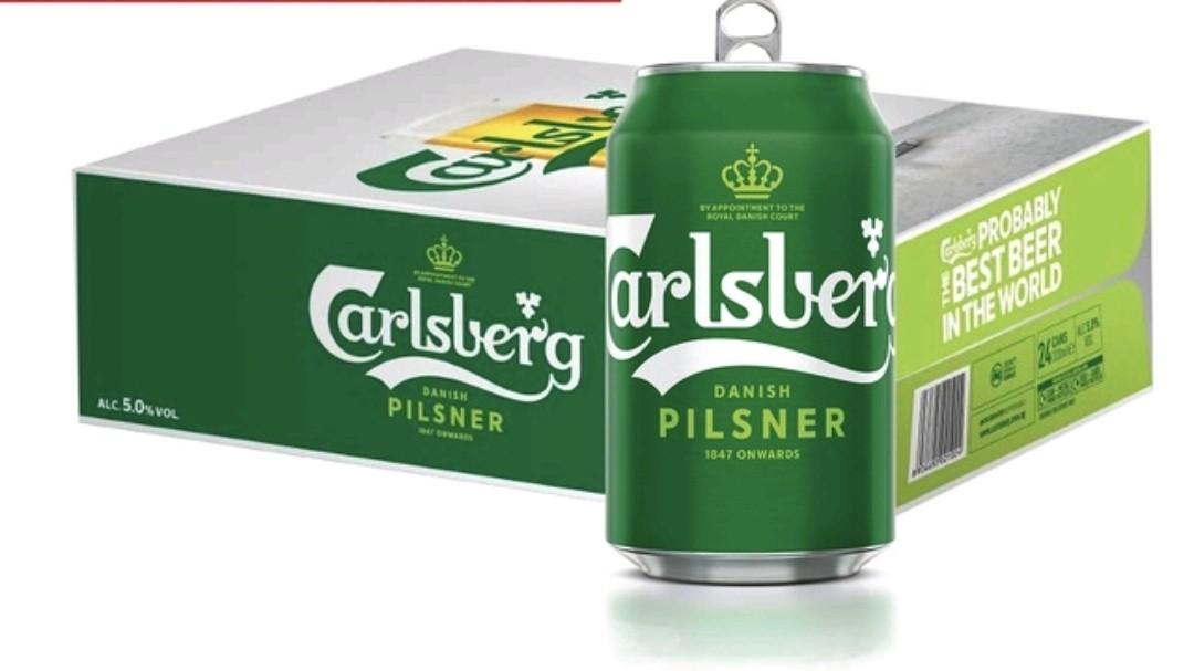 New carton Carlsberg Beer (bought local), Food & Drinks, Alcoholic ...