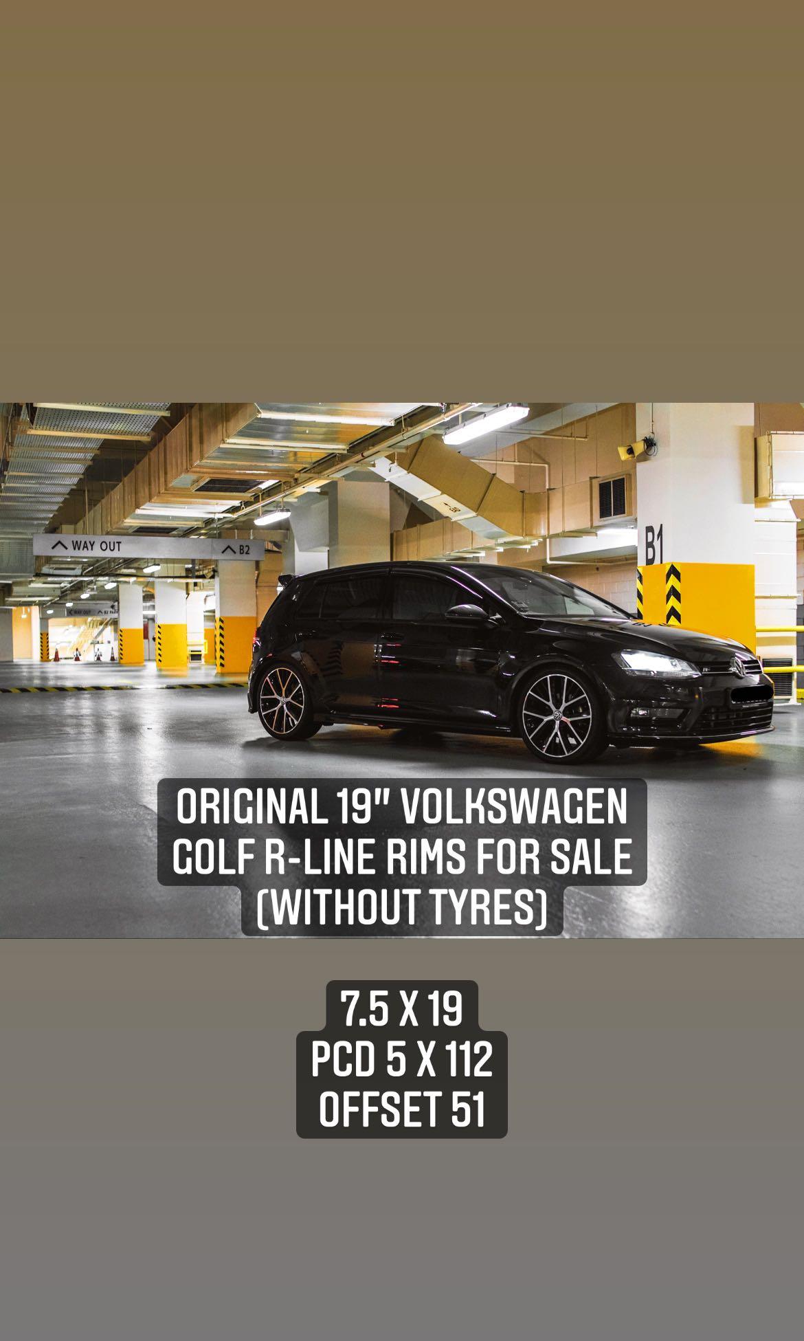 Original 19” Volkswagen Golf MK7 R-Line Rims, Car Accessories, Tyres ...