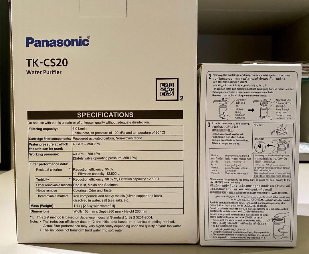 Panasonic TK-CS20 Water Purifier & additional Filter Cartridge, TV ...