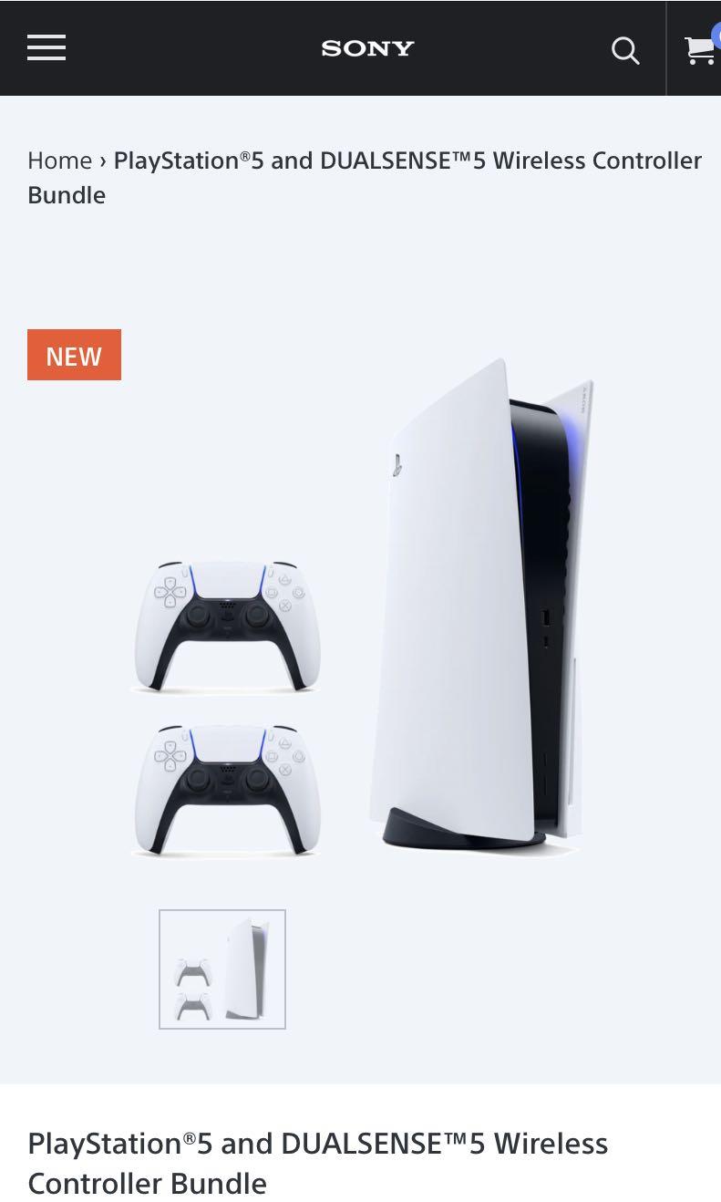 Ps5 Disc Edition with Additional Controller [Ready Stock], Video Gaming ...