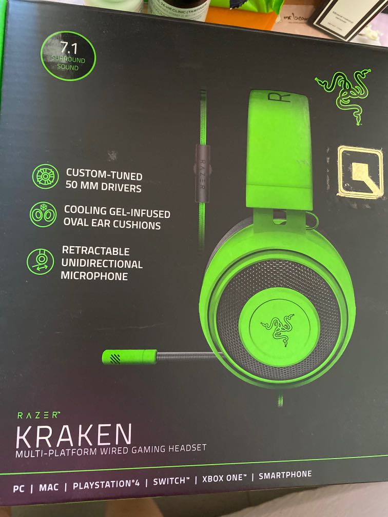 Razer Kraken Gaming Headset, Audio, Earphones on Carousell