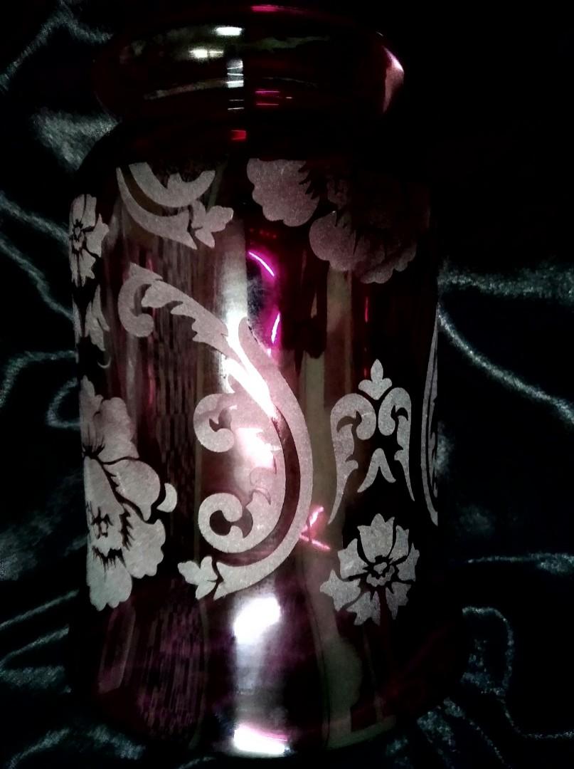 RUBY RED GLASS Vintage 80's VASE, Furniture & Home Living, Home Decor ...