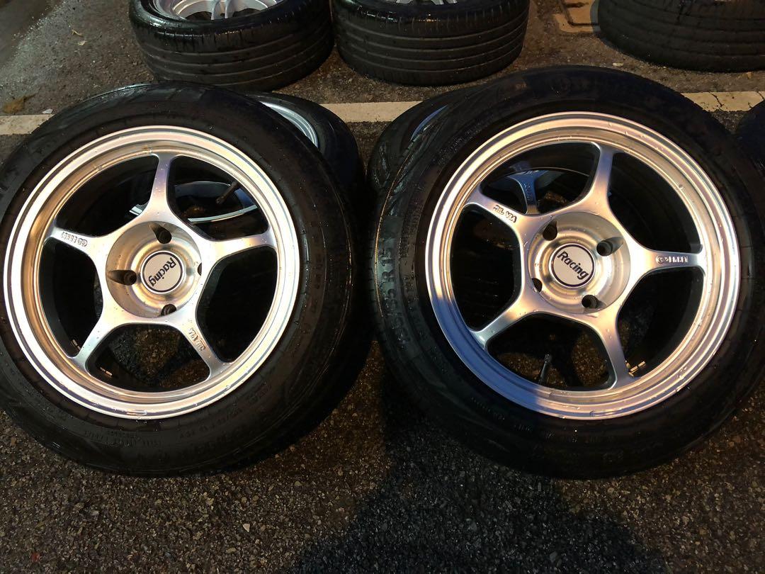 Sport rim second 15 x 8JJ Enkei Rp01 siap tayar iriz saga baru persona ...