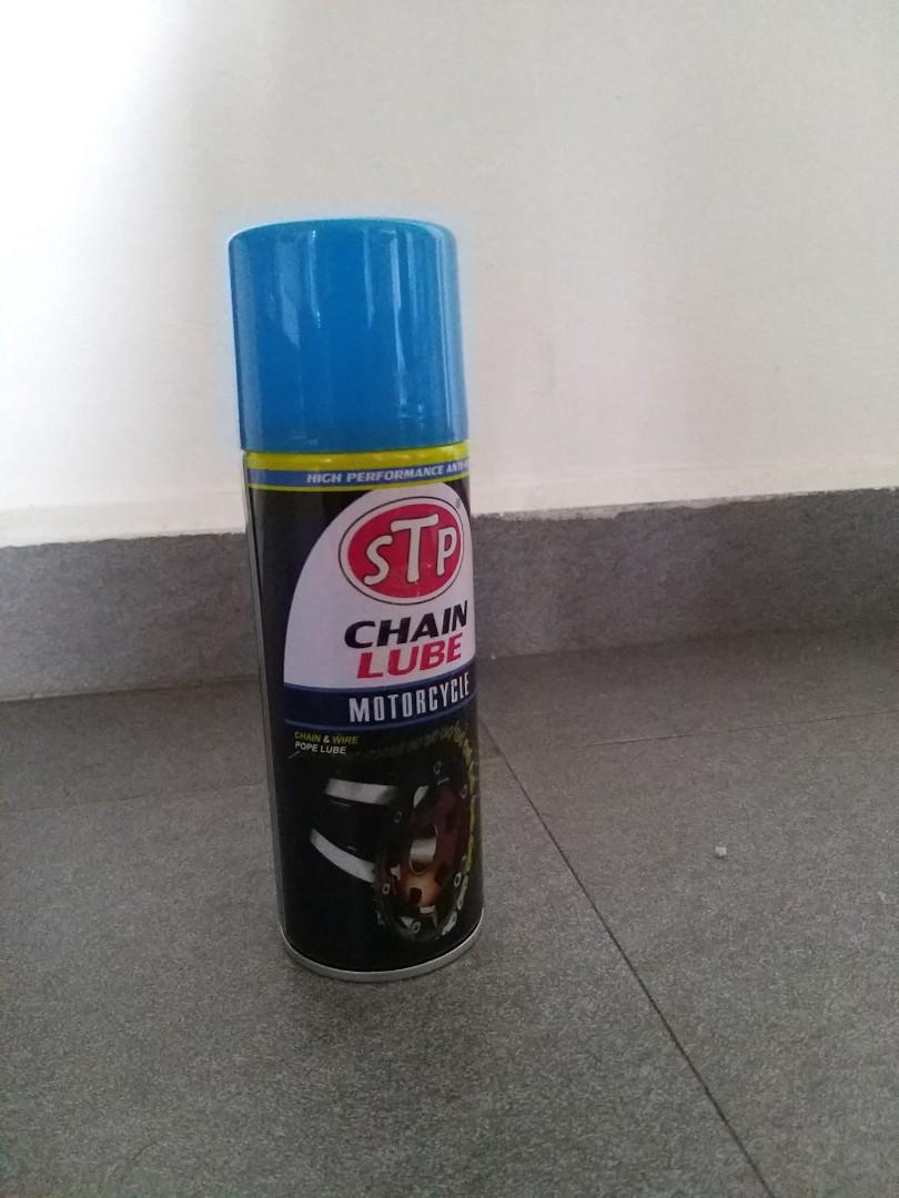 Stp chain lube, Motorcycles, Motorcycle Apparel on Carousell