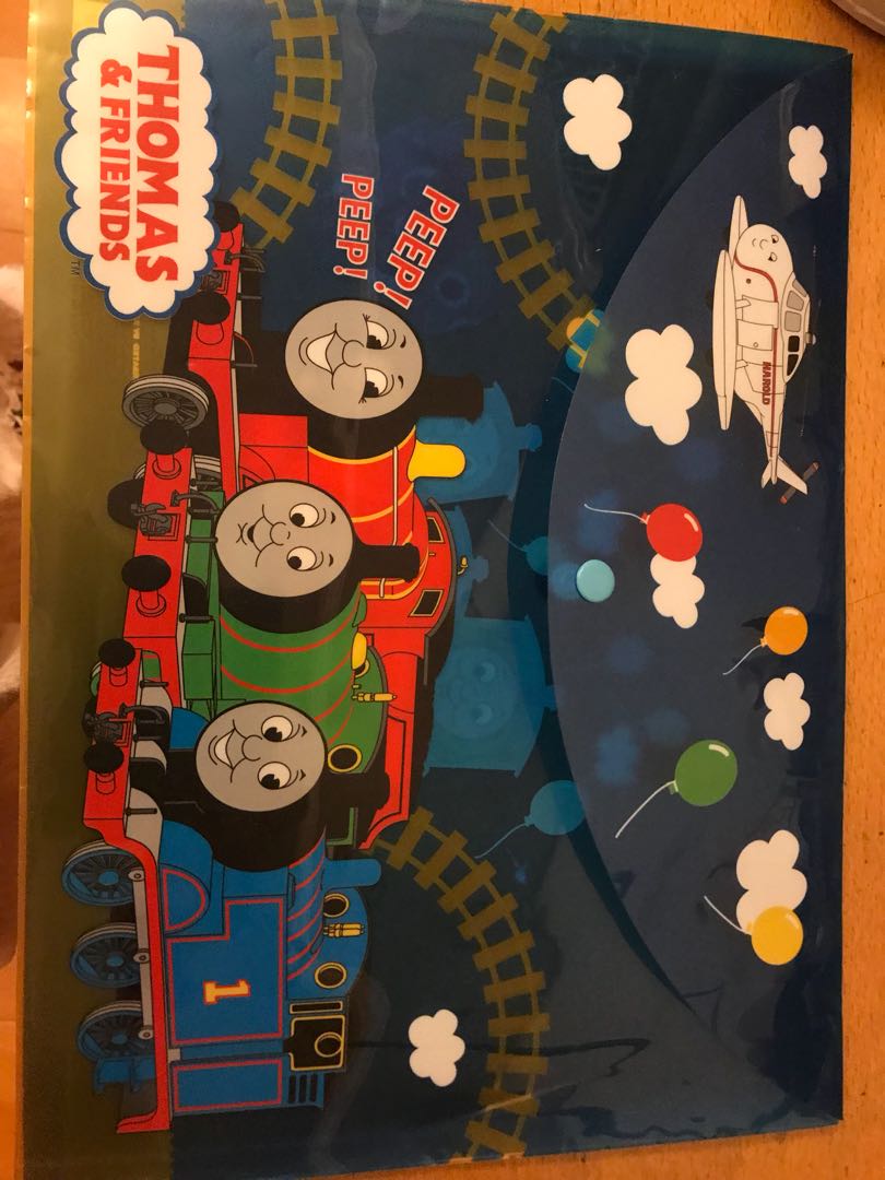 Thomas & Friends folder, 興趣及遊戲, 手作＆自家設計, 文具 - Carousell