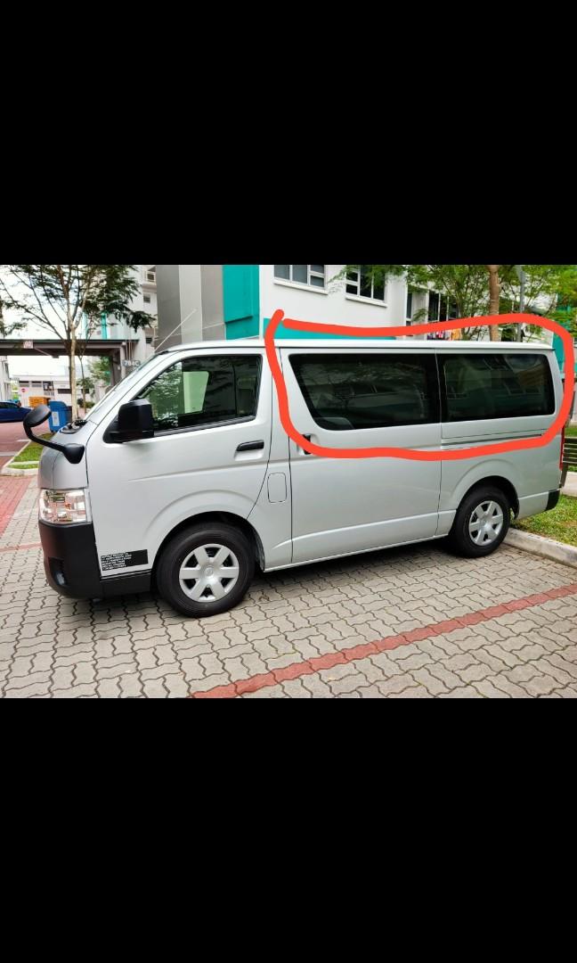 Toyota hiace 4pcs side glass window panels FREE, Car Accessories ...