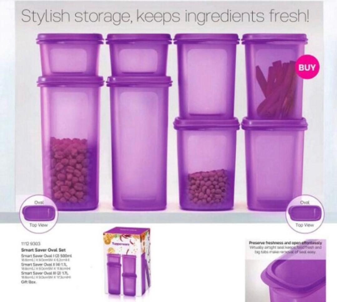 Tupperware Smart Savers set, Home Appliances, Kitchenware on Carousell