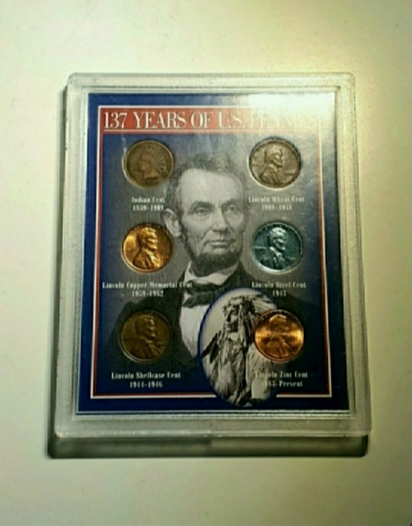 US 137 Years Of US Pennies Collection Coin Set, Hobbies & Toys ...