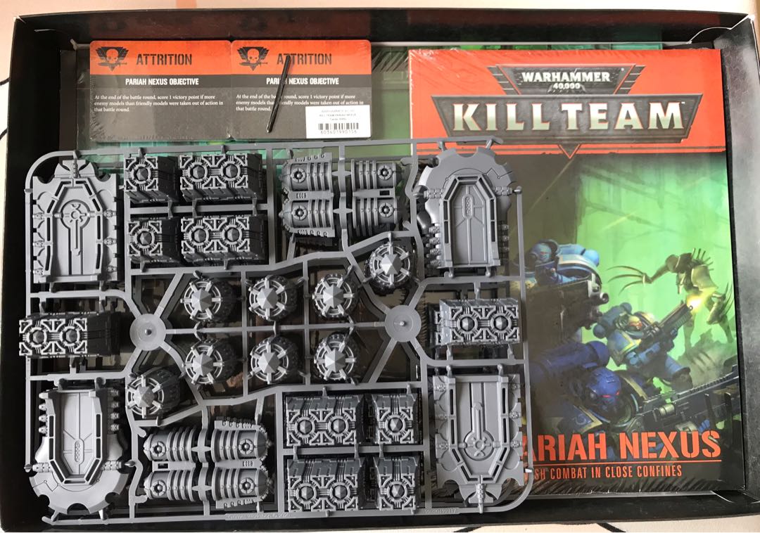Warhammer 40K Kill Team Pariah Nexus Book, terrain, board and cards ...
