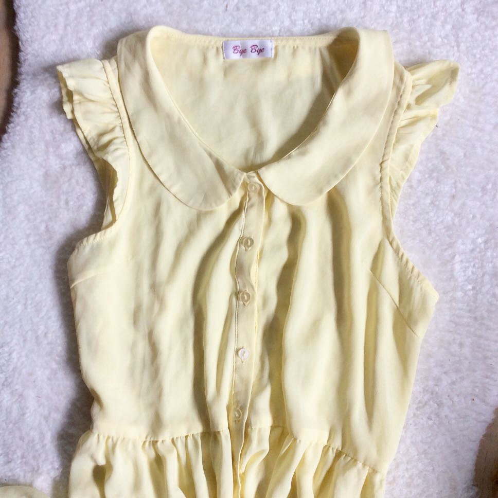 Yellow Cute Cottage Core Top, Women's Fashion, Tops, Others Tops on ...
